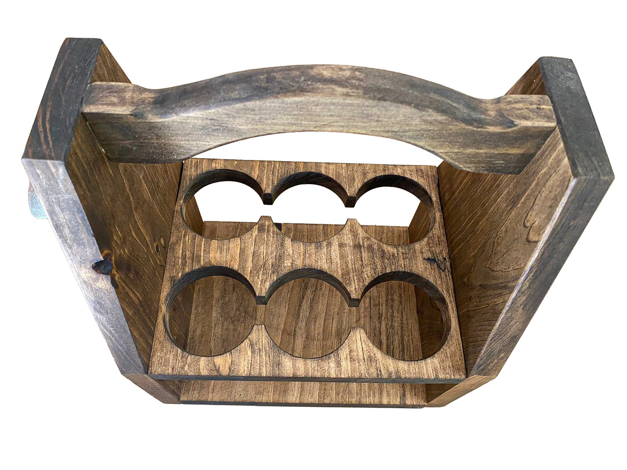 Wooden Six Pack Beer Caddy - Beer Tote