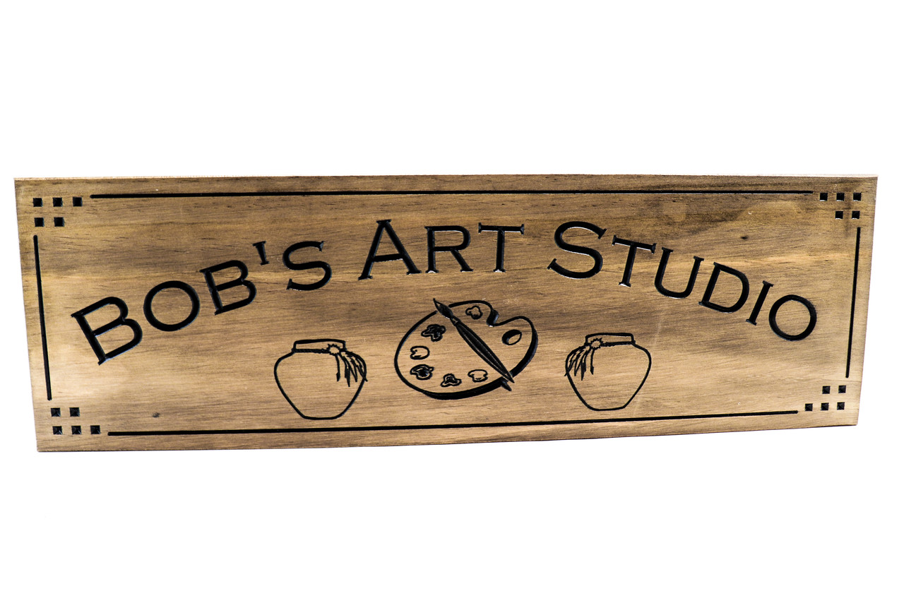 Art Studio Signs Personalized Art Studio Metal Sign Monogram Metal