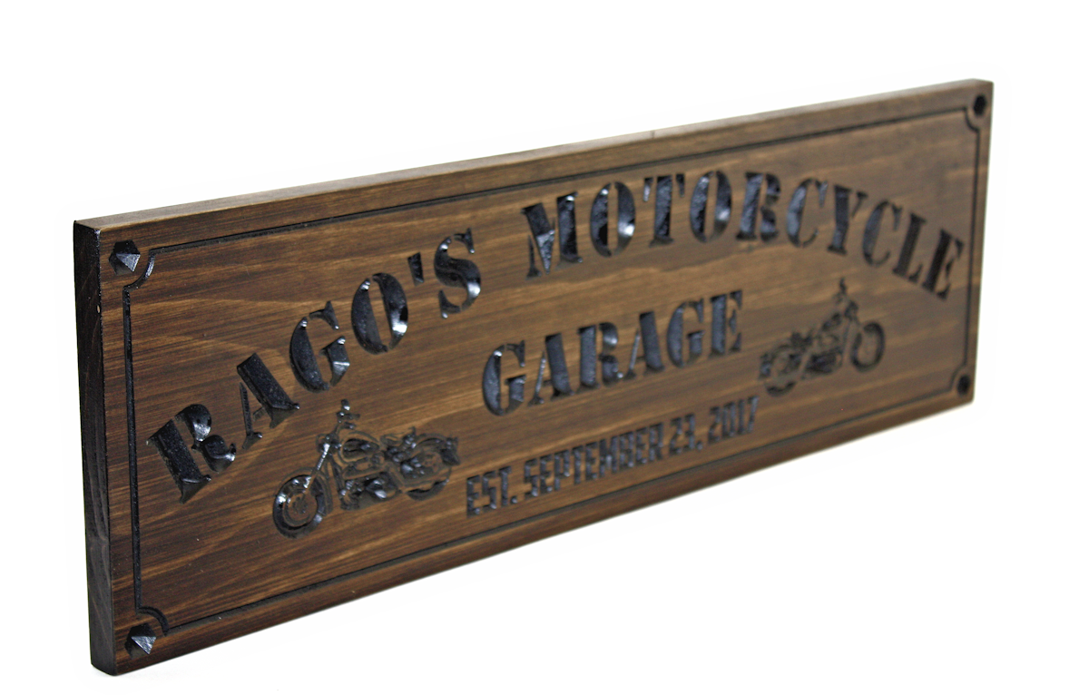 motorcycle garage sign / Man cave sign