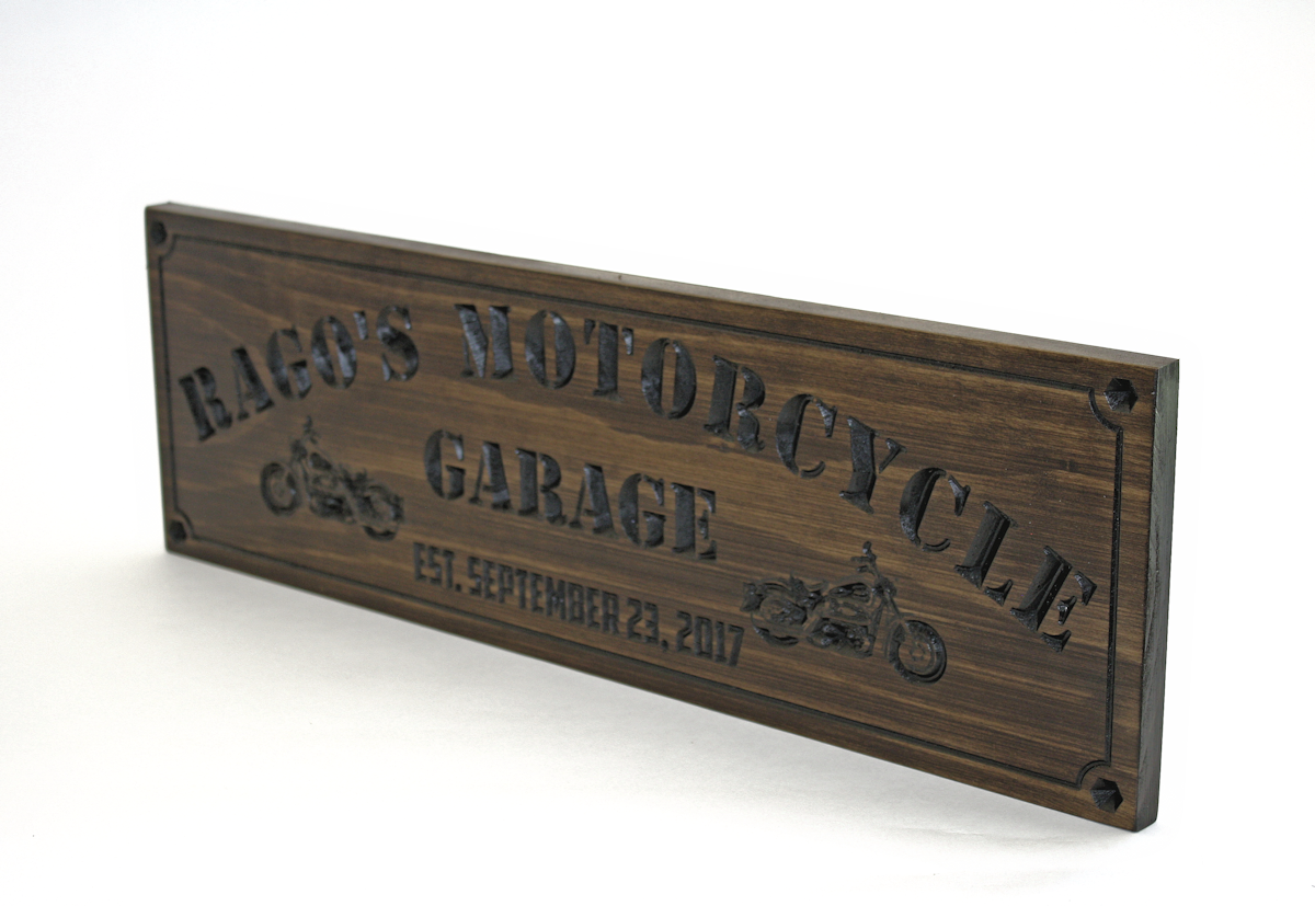 motorcycle garage sign / Man cave sign