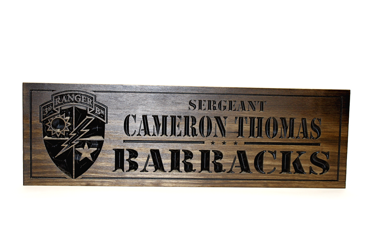 3rd ranger battalion Plaque, custom military sign