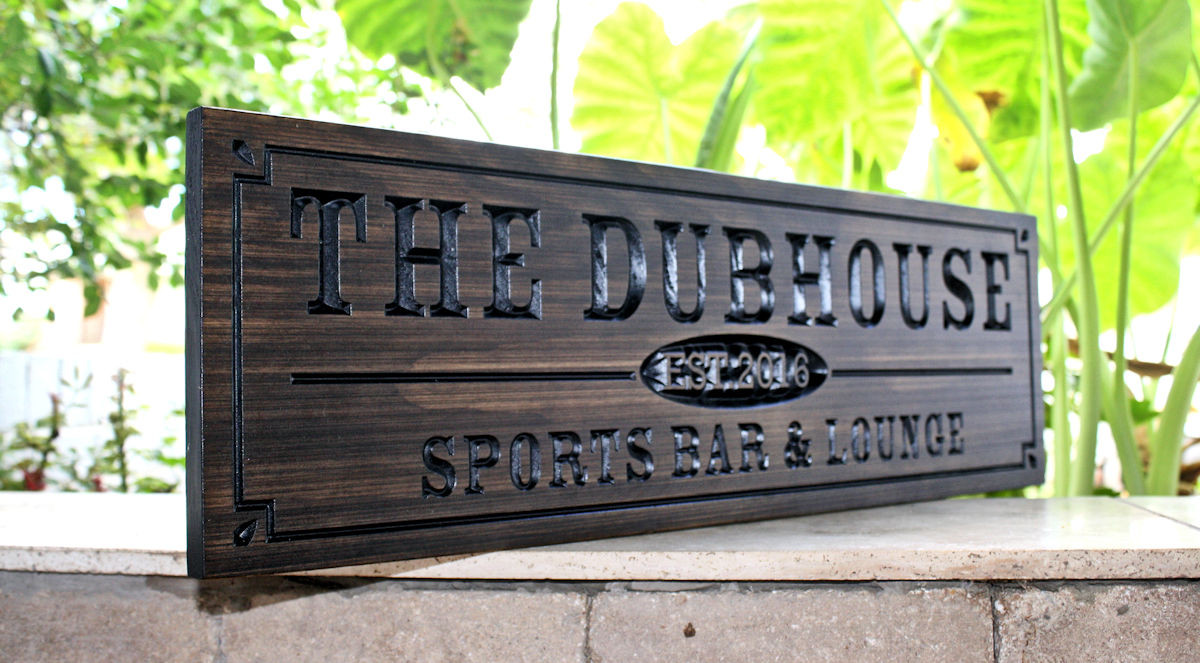 Featured Design: Home Bar sign (Design #315) - Custom Wood Design