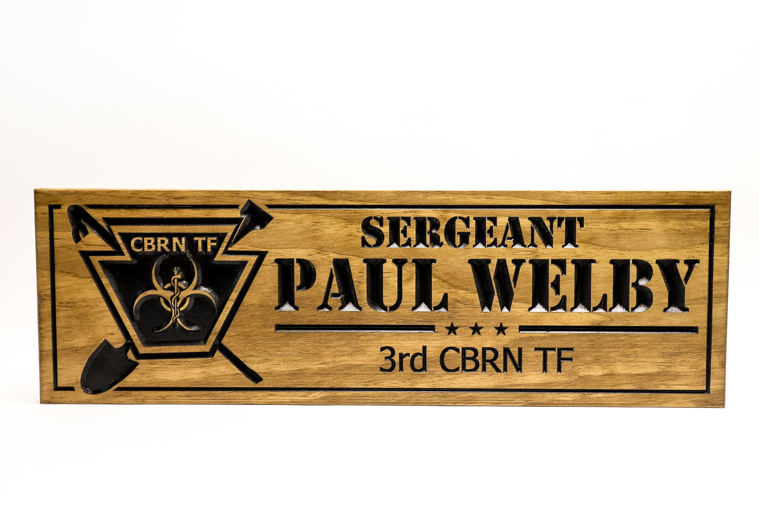 Military sign with custom logo - CBRN TF