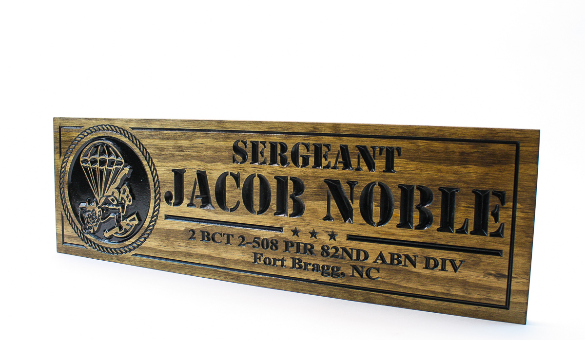 US ARMY MILITARY PLAQUE | WOODEN US ARMY MILITARY SIGN