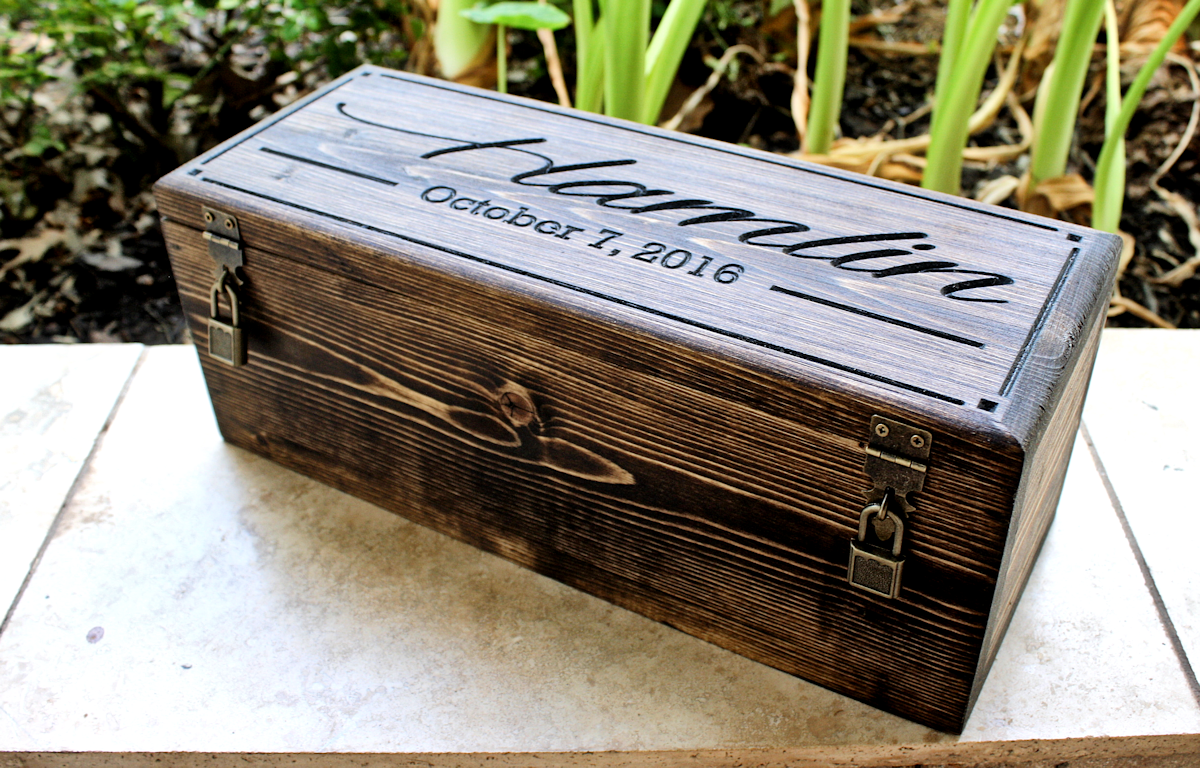 Featured Design: Wedding Wine Box (Design #288) - Custom Wood Design