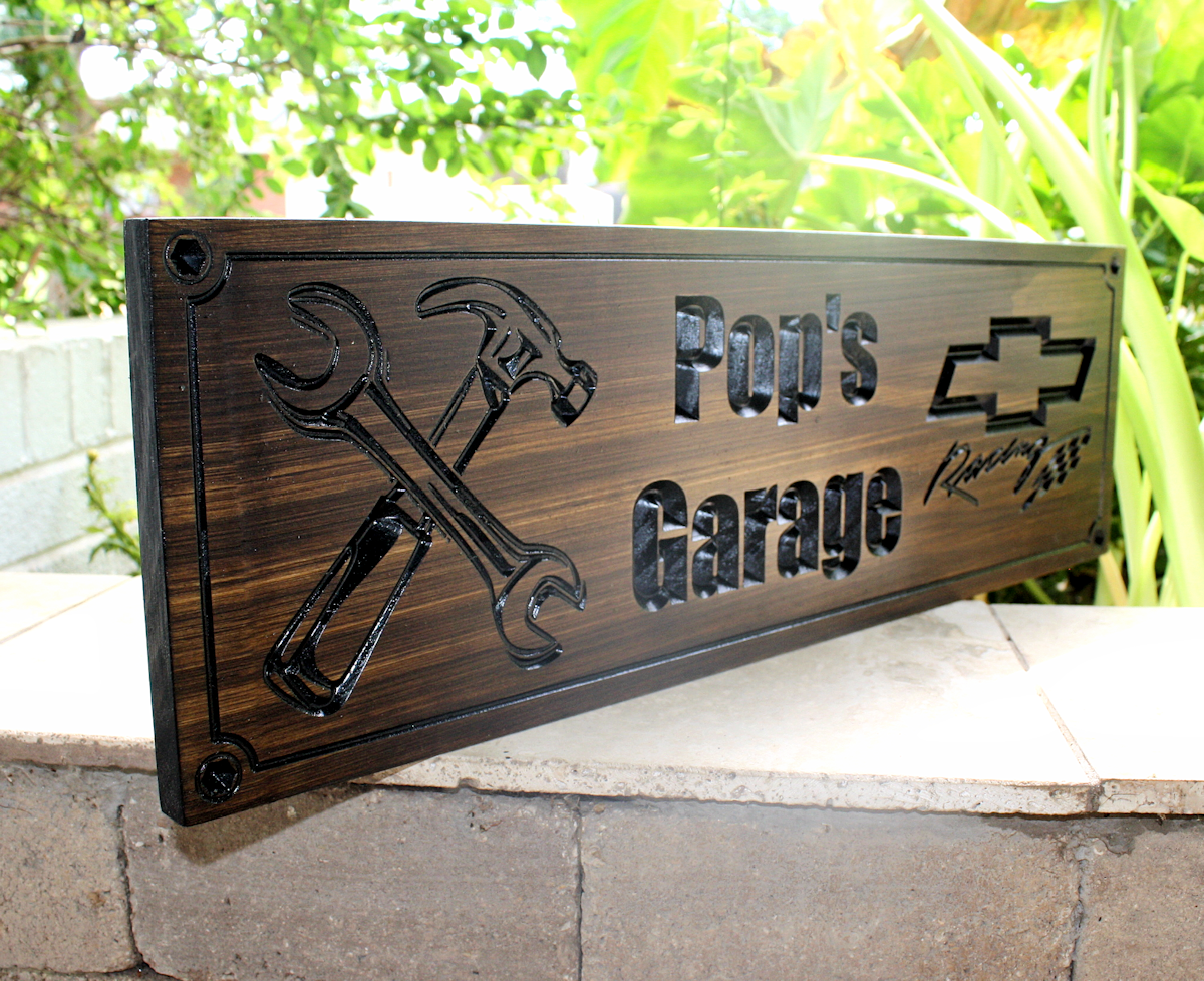 New Design: GARAGE SIGN (CWD-220) - Custom Wood Design