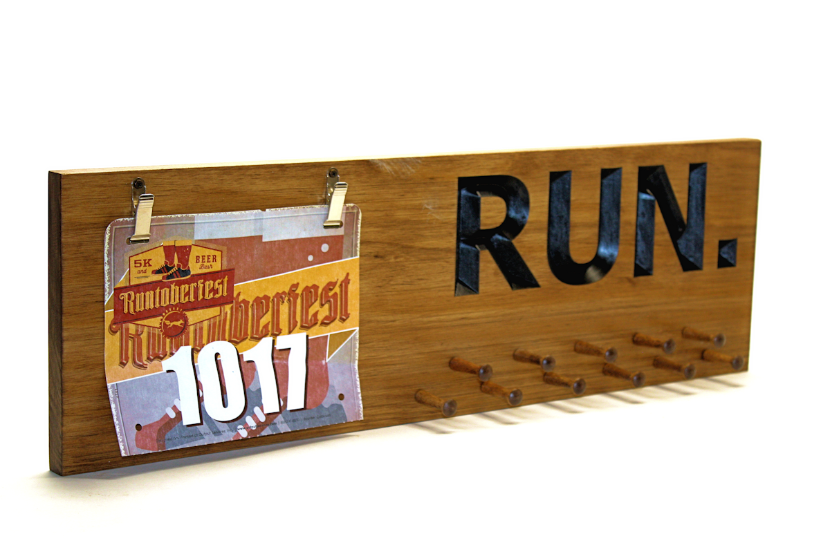 MARATHON MEDAL DISPLAY - RUNNING MEDALS AND RACE BIBS HOLDER - RUNNING ...