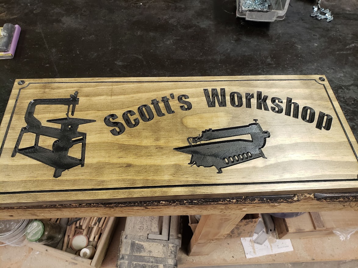Workshop - Tool shed - Garage shop wood sign - Custom Wood Design