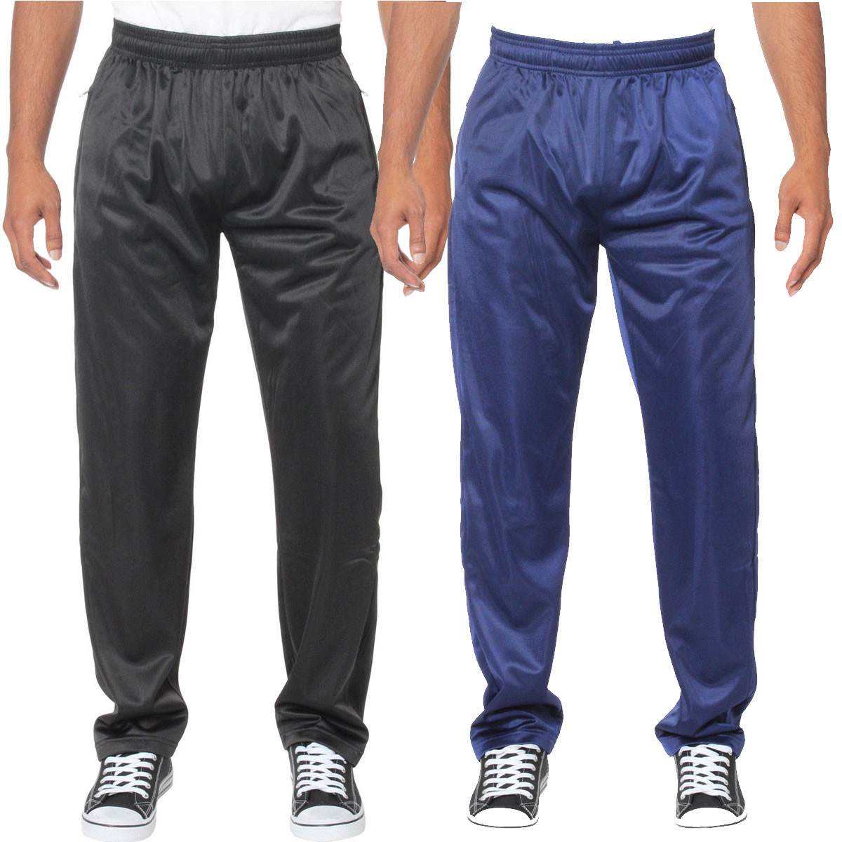 Mens Plain Silky Trackies
