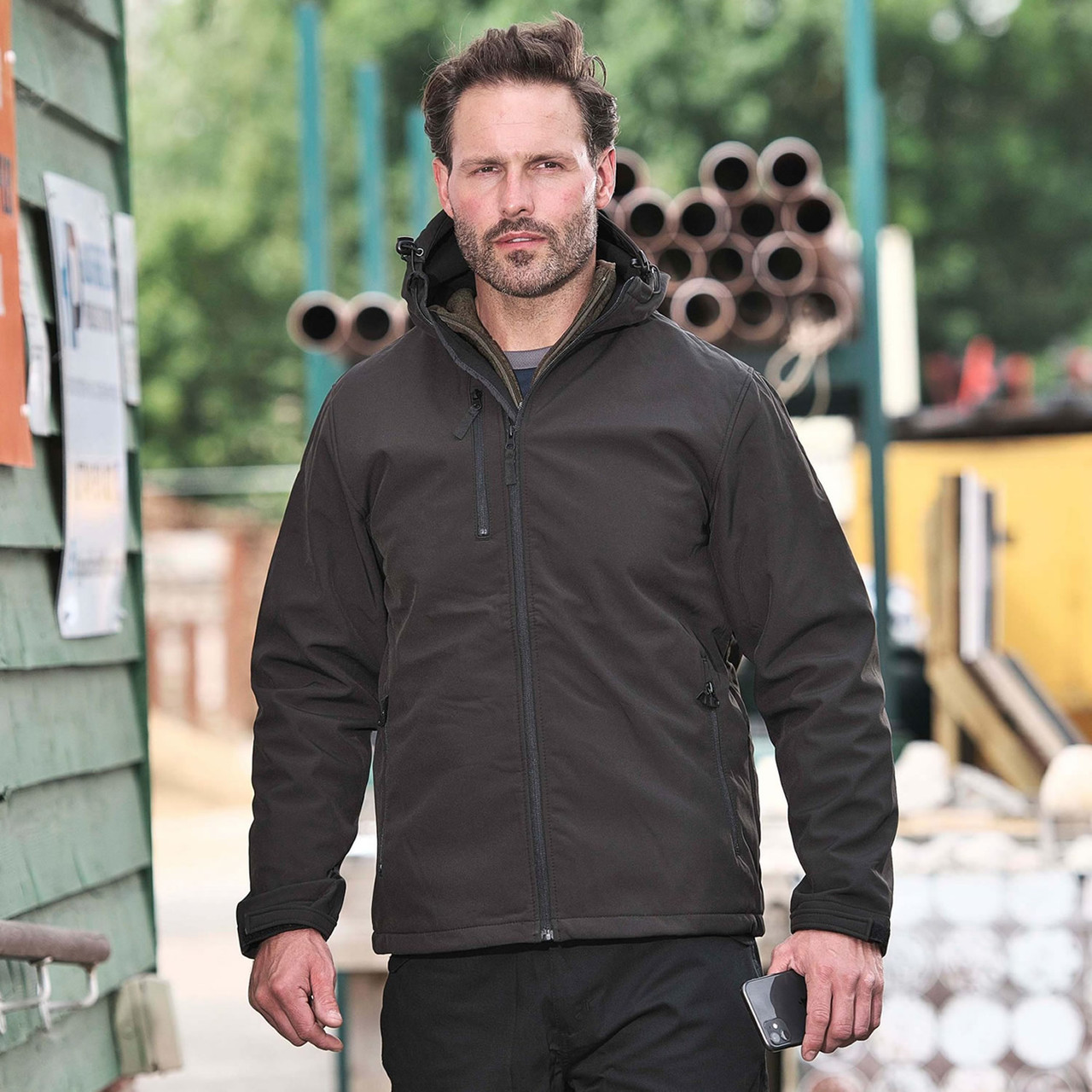 234 FORT HOLKHAM HOODED SOFTSHELL JACKET