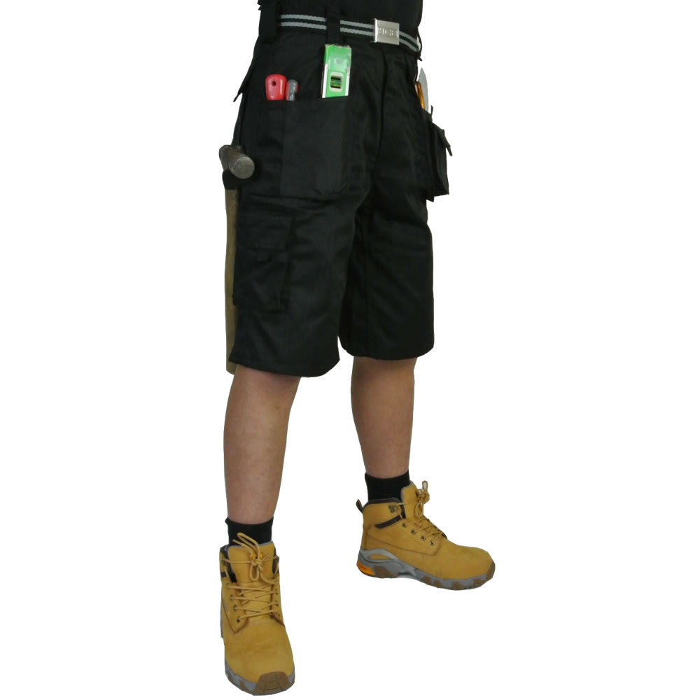 Blackrock Mens Workman Heavy Duty Cargo Work Short Combat Trousers Tool ...