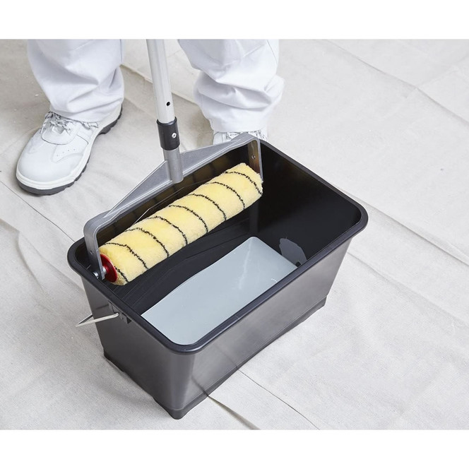 BPS ProDec Plastic Scuttle Black 15L