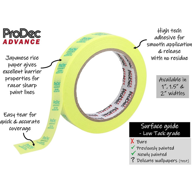 ProDec Advance Low Tack Precision Edge Masking Tape