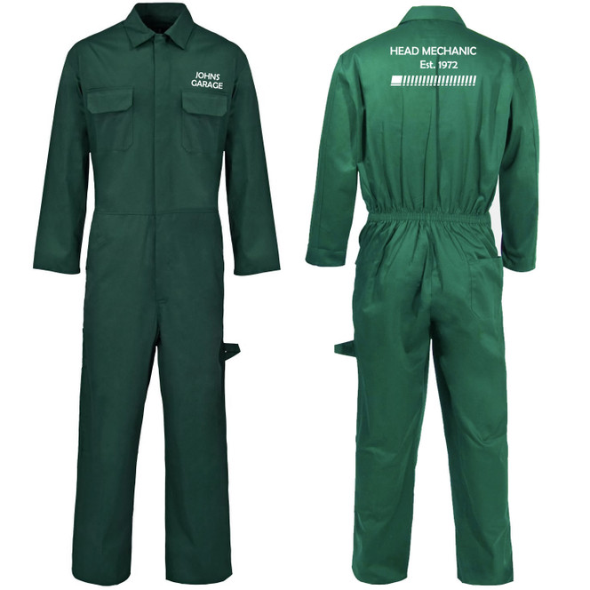 Personalised Head Mechanic Boilersuit