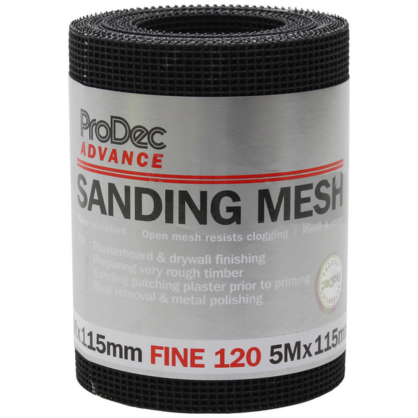 Prodec 5m Sanding Mesh 120 Grit - Ideal for Surface Sanding