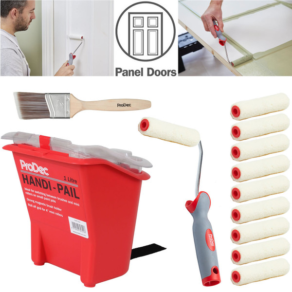Prodec Ultimate Door Painting Kit with Paint Rollers, Brush With Handi ...
