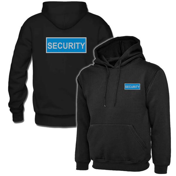 Security Hoody Reflective Print Black