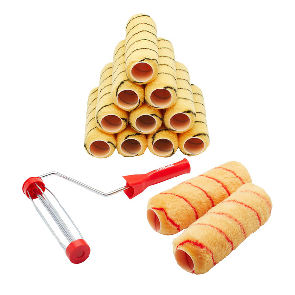 PRRF010 ProDec 13 pc & Frame Medium Pile Tiger Roller Sets 9" x 1.75"