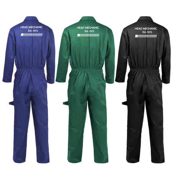 Personalised Head Mechanic Boilersuit