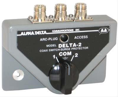 Alpha Delta Model Delta-2B 2 Position Coax Antenna Switch, UHF