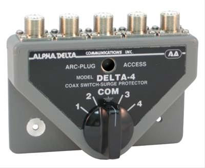 Alpha Delta Model Delta-2B 2 Position Coax Antenna Switch, UHF