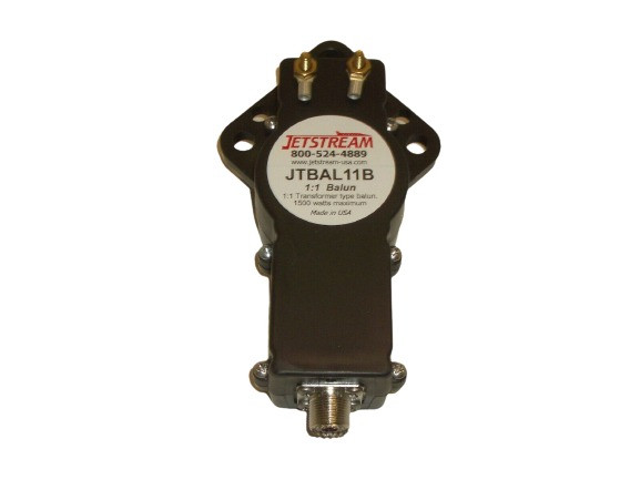 Jetstream JTBAL11B - Balun, Transformer, 1:1, 3.5-30 MHz, Black