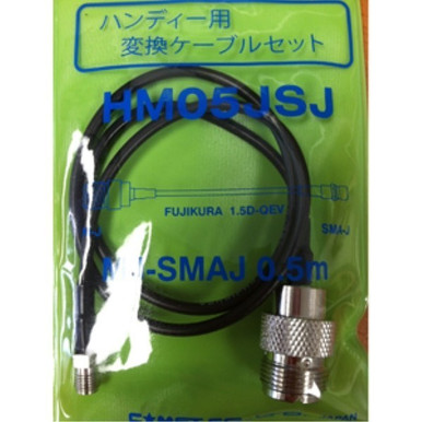 Comet HM-05JSJ - HT Adapter Cable, SMA Female, UHF Female SO-239, 18 in ...