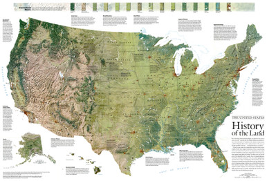 Map of the USA - History of the Land