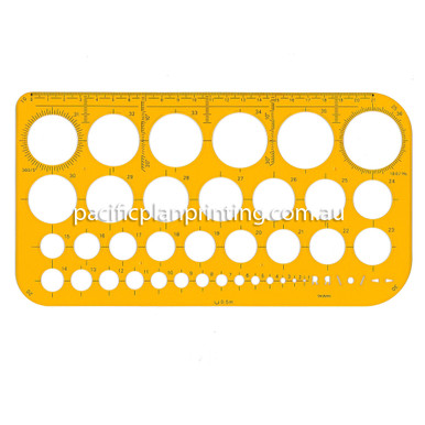 Circles Template 1-36 mm
