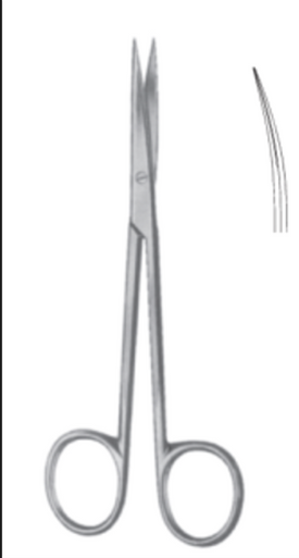 Spectrum Metzenbaum Scissor, 7" (18cm), Curved, Sharp/Sharp Tips, TC ...