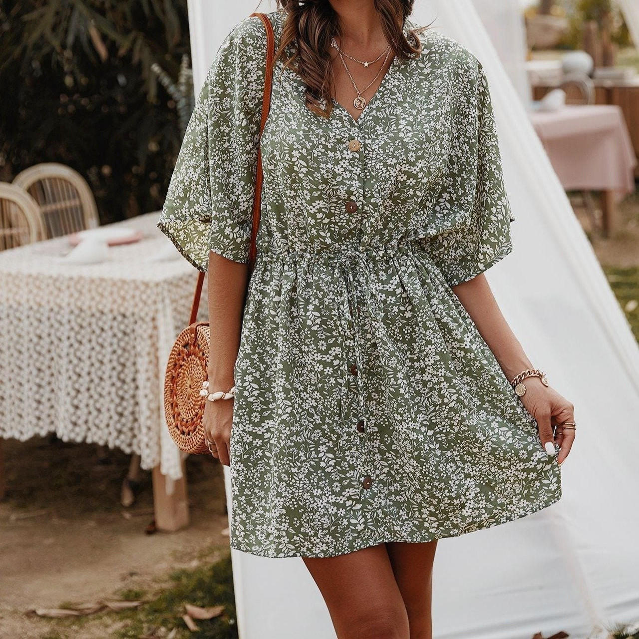 Mini Robe Fleurie Boho