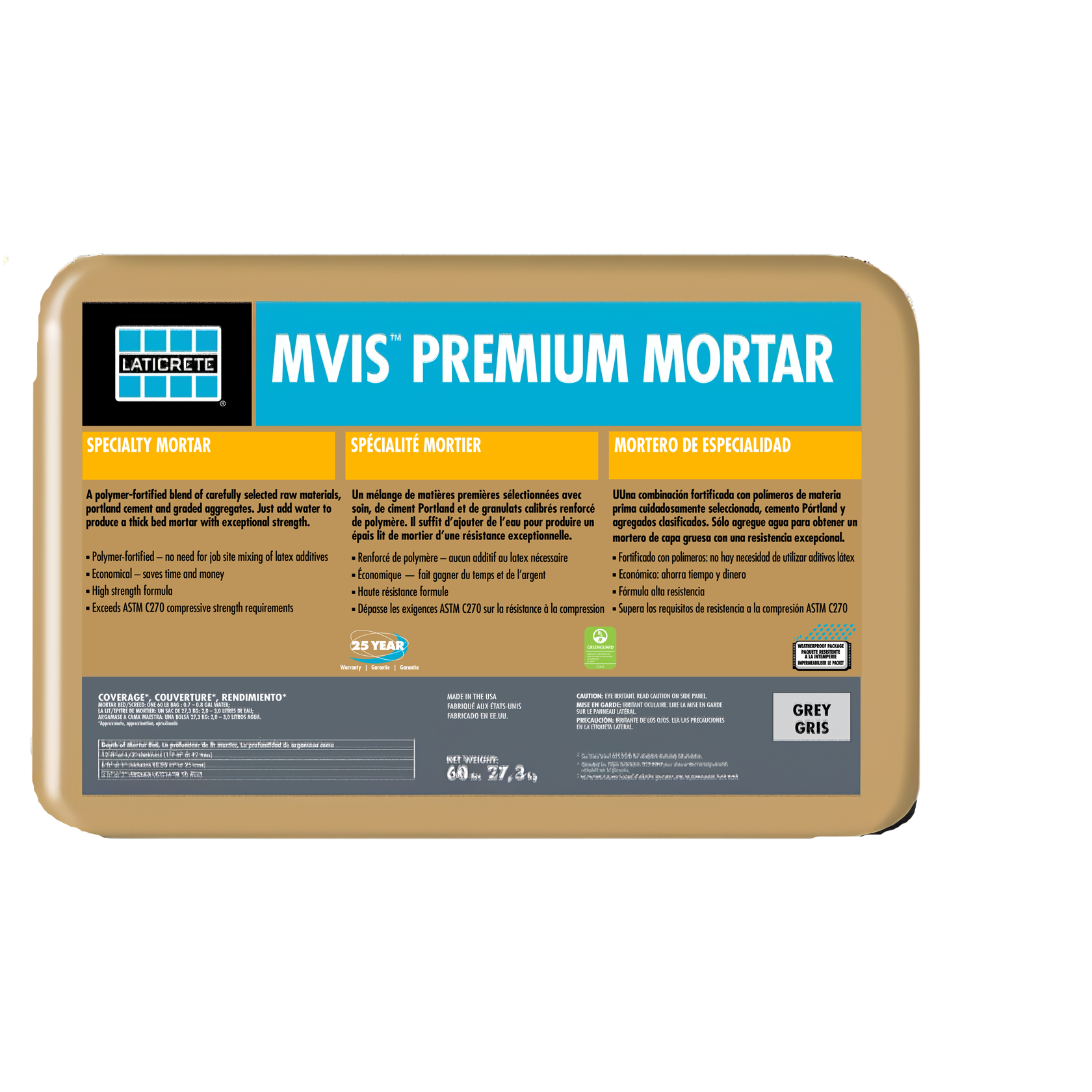Laticrete MVIS Premium Mortar Bed- ACR Stone Group