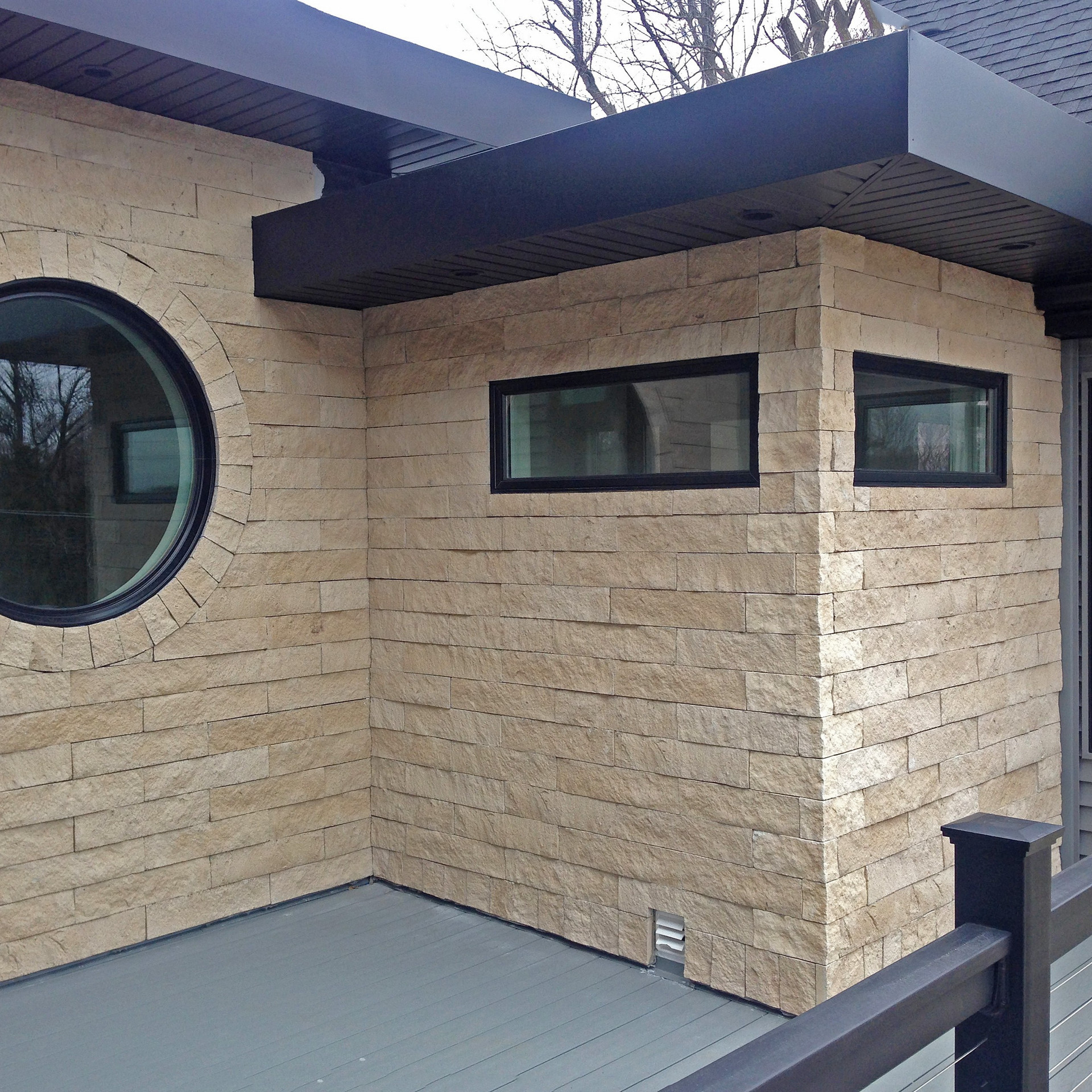 Stone Eyebrow Bar Facade Cultured Stone Hewn Stone Span ACR Stone