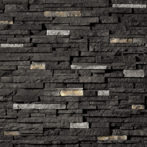 Pro-Fit Alpine Ledgestone Panel - Black Rundle - ACR Stone Group