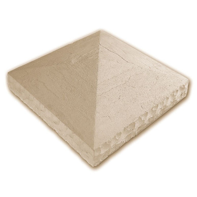 Eldorado Chiseled Edge Peaked Column Cap - ACR Stone Group