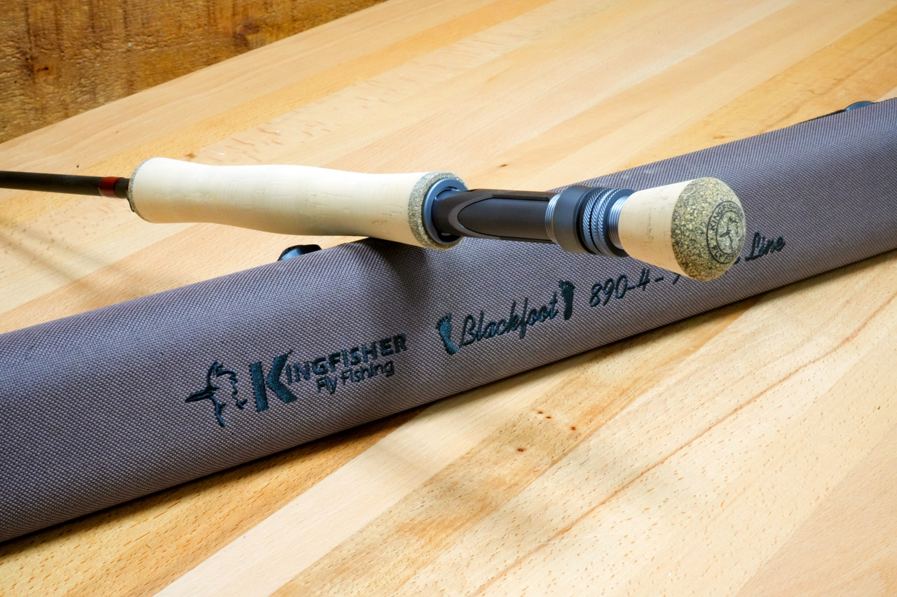Kingfisher Fly Fishing Blackfoot Streamer Fly Rod 4 Piece - Comes with ...