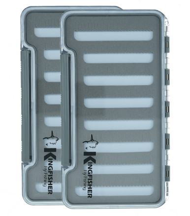 Kingfisher Fly Fishing Collection Fly Boxes Clear Fly Fishing Box Extra ...