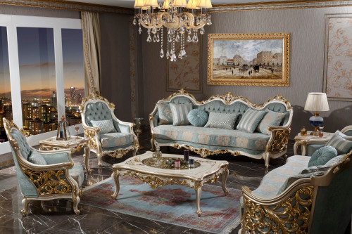 Sultan Cream Living Room - Furniture Expo