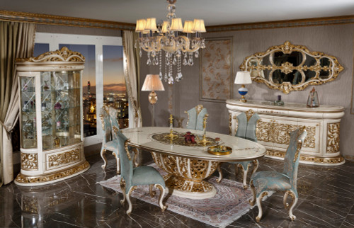 Sultan Cream Dining Room - Furniture Expo