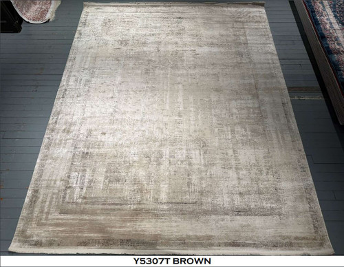 Bamboo Silk Rug Collection - Y5307T BROWN - Furniture Expo