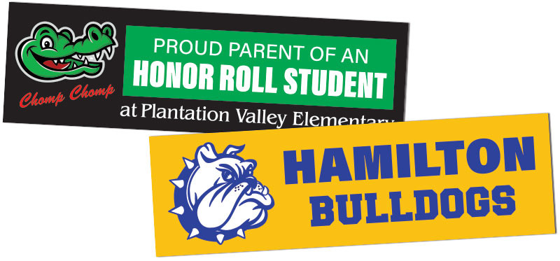 Bumper Stickers for School and University