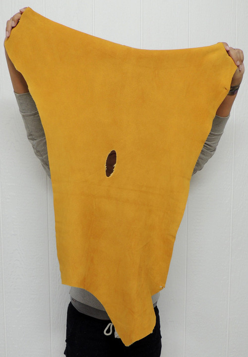 GOLD Deerskin Leather Hide for Native American Crafts Regalia Buckskin ...
