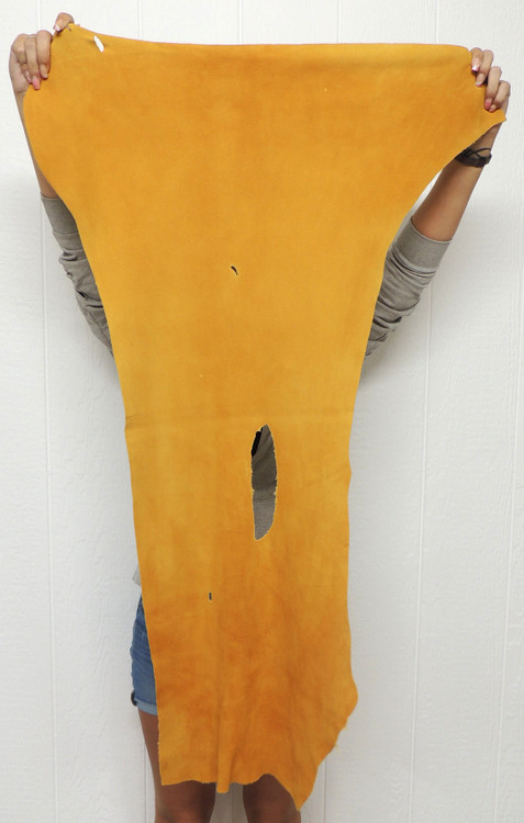 GOLD DEERSKIN Leather Hide for Native American SASS Western Crafts ...