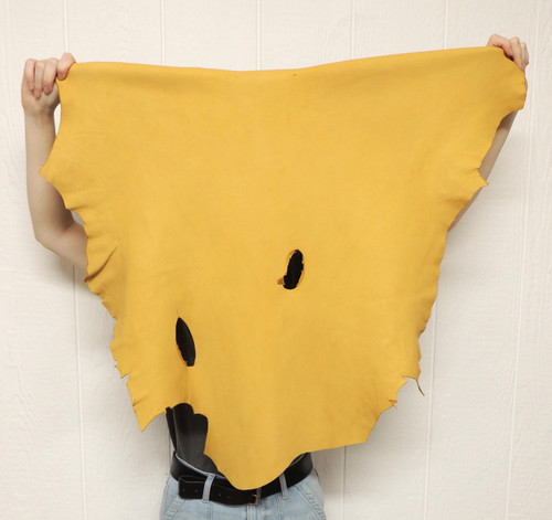 Full Grain HONEY DEERSKIN Leather Hide for Native American Crafts ...