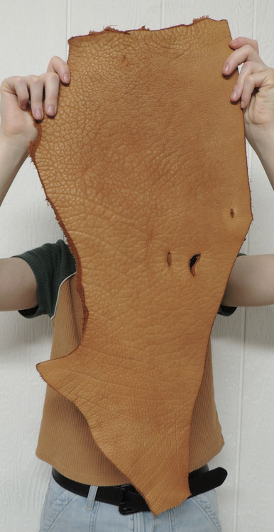 11-13 oz. Full Grain Buffalo Bison Leather Hide for Native American ...
