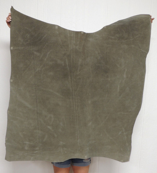 ELEPHANT GRAY CALF Leather Hide for Native American SASS SCA LARP ...