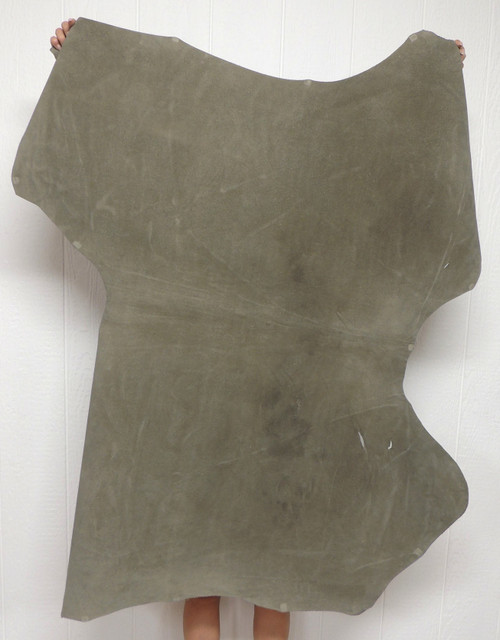 ELEPHANT GRAY CALF Leather Hide for Native American SASS SCA LARP ...