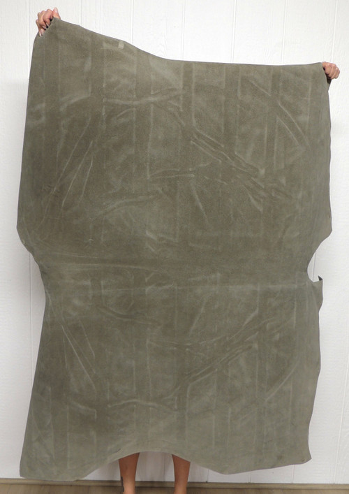 ELEPHANT GRAY CALF Leather Hide for Native American SASS SCA LARP ...