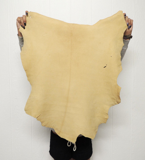 SMOKE BUCKSKIN Leather Hide for Native American SASS Western Crafts ...