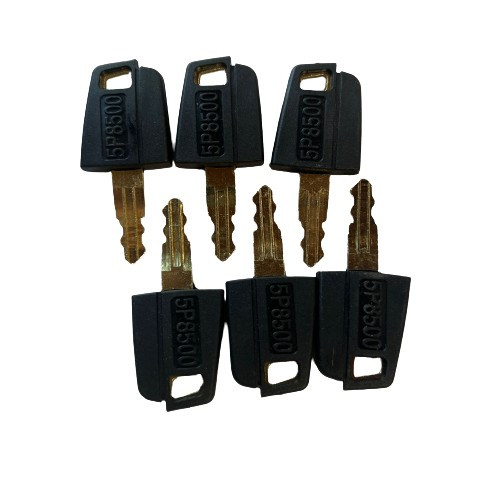 6 pcs 5P8500 5P-8500 KEYS Heavy Equipment Ignition Loader fits ...